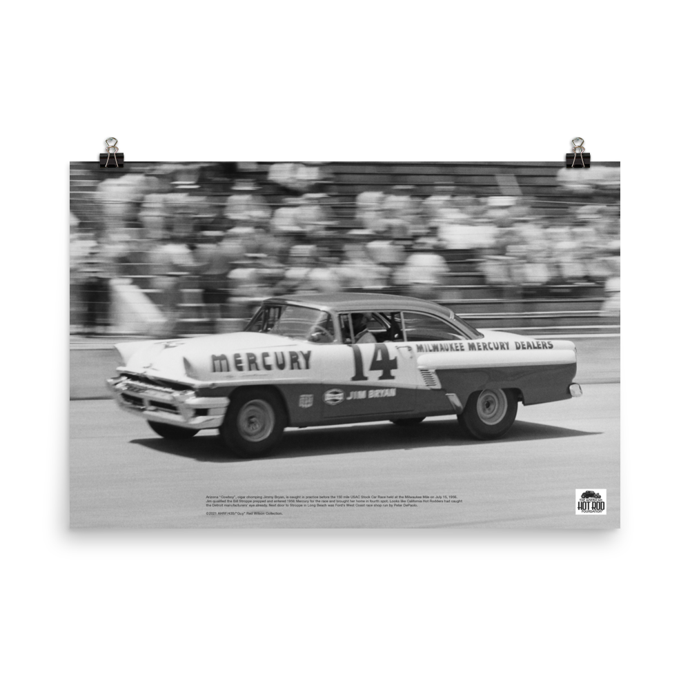 Historic Print #43: Jimmy Bryan Practice Run at USAC Stock Car Race (1 ...